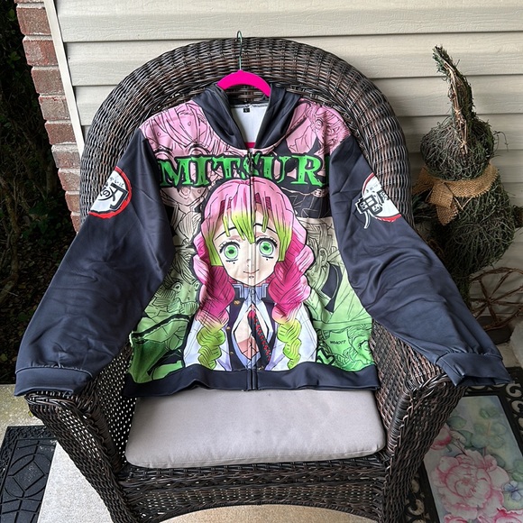 Gear Otaku | Jackets & Coats | Mitsuri Kanroji Hoodie Custom Kimetsu ...